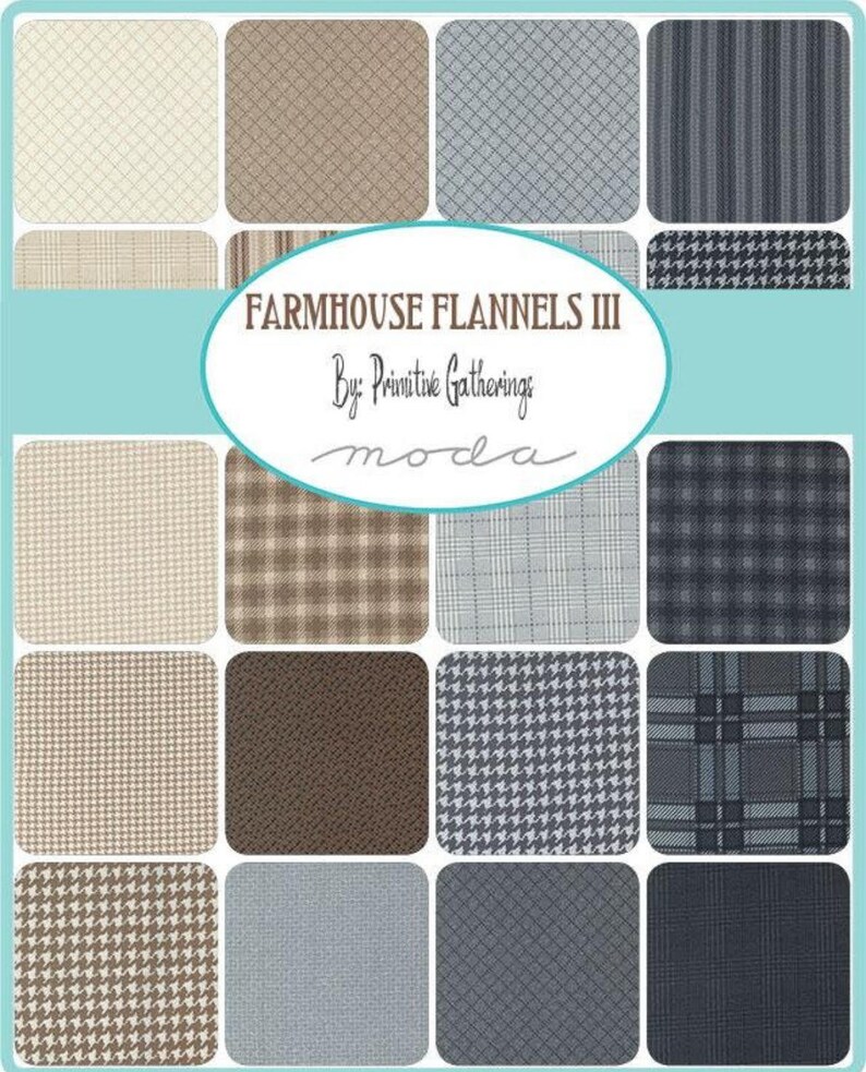 Farmhouse Flannels III Square Plaid Black Top Road by Primitive ...