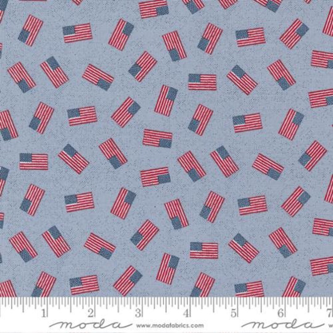 Stateside Flags Sky by Sweetwater for Moda Fabrics END OF BOLT - Etsy