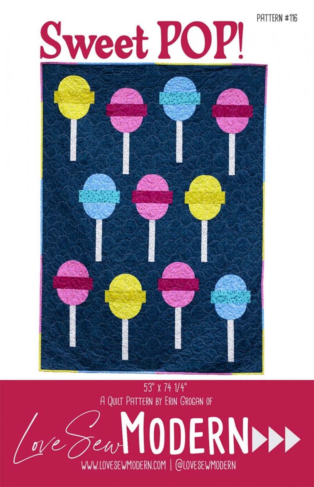 Sweet Pop! Quilt Pattern by Love Sew Modern - Etsy