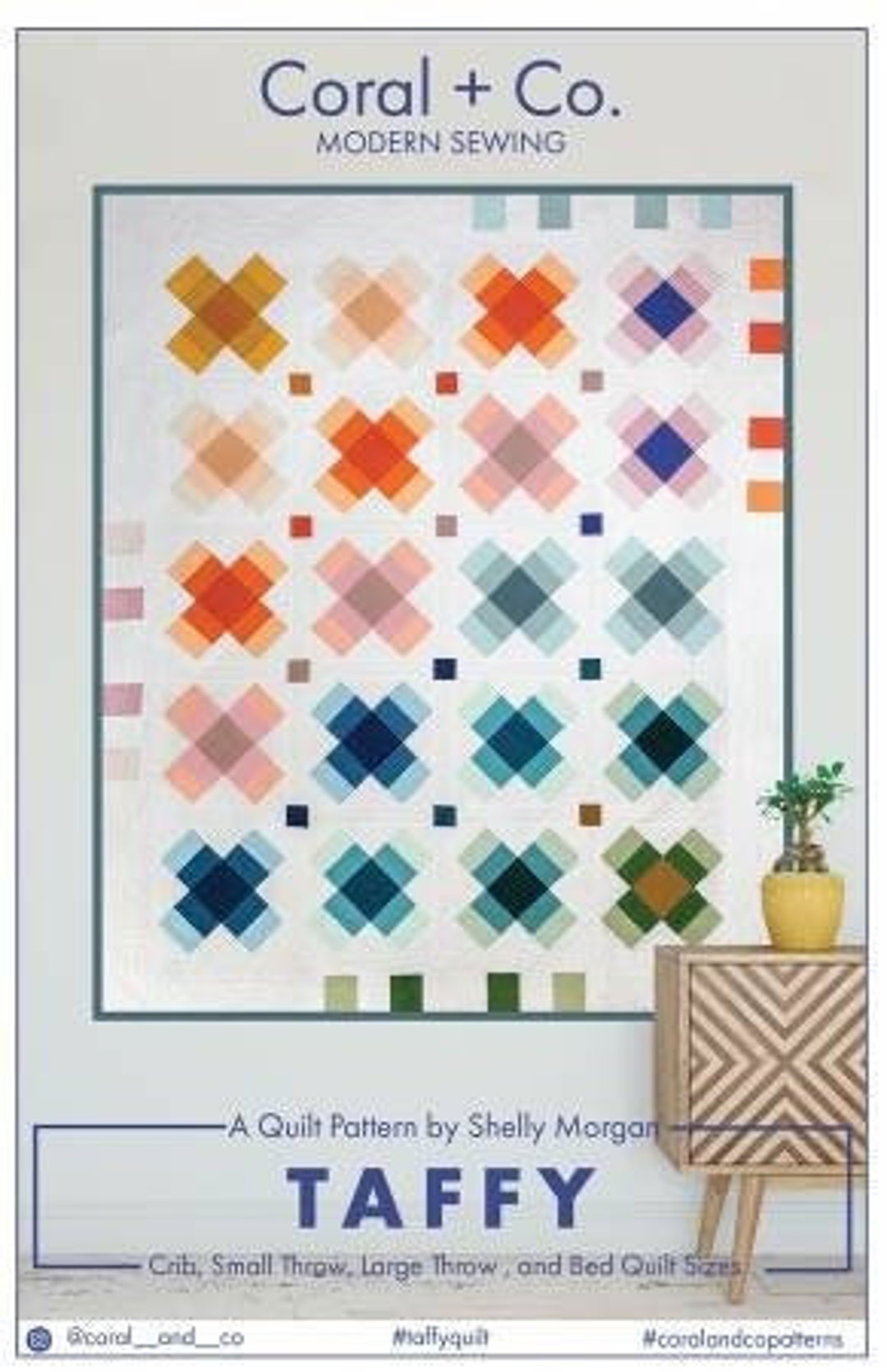 Taffy Quilt Pattern by Coral Co Modern Sewing - Etsy Österreich