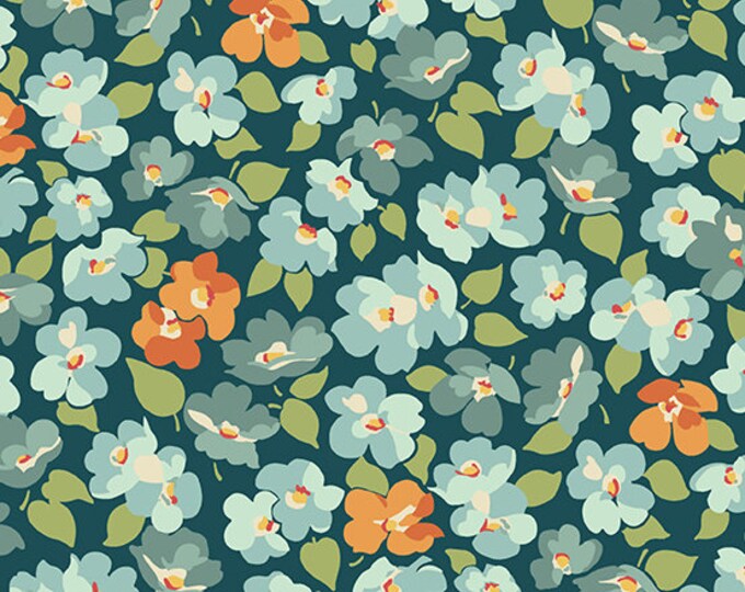 Flower Box Dogwood Peacock by Renee Nanneman for Andover Fabrics- END ...