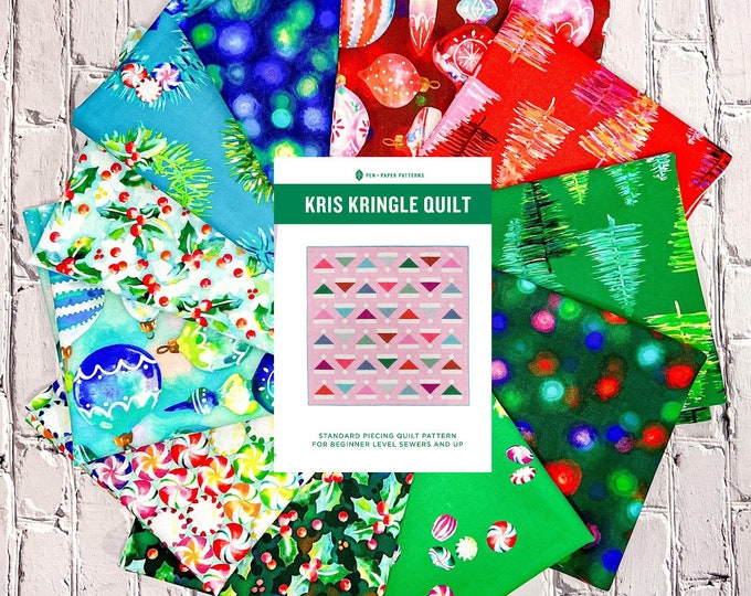 Kris Kringle Quilt Kit Featuring Pen + Paper Patterns - Etsy