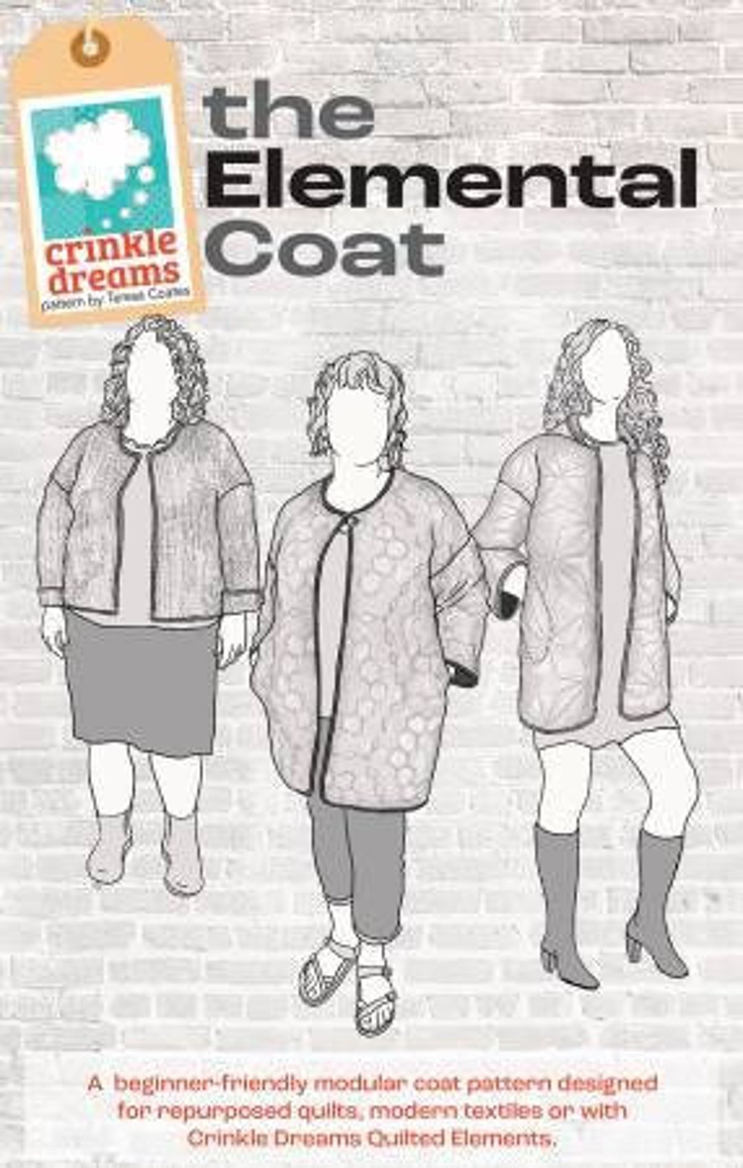 Elemental Coat Sewing Pattern by Crinkle Dreams - Etsy