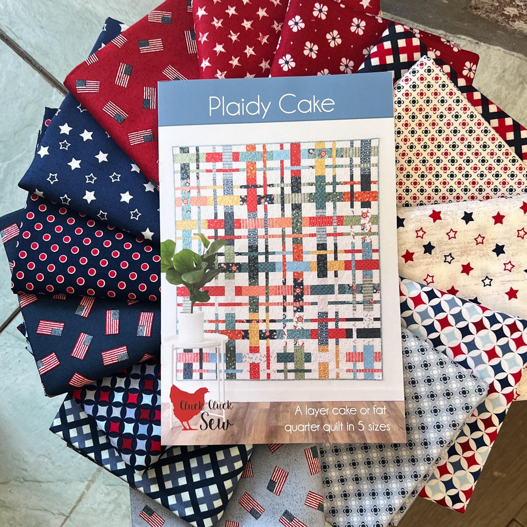 Americana Plaidy Cake Quilt Kit - Etsy