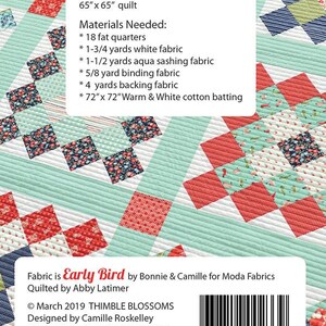 Good Morning Quilt Pattern by Thimble Blossoms - Etsy