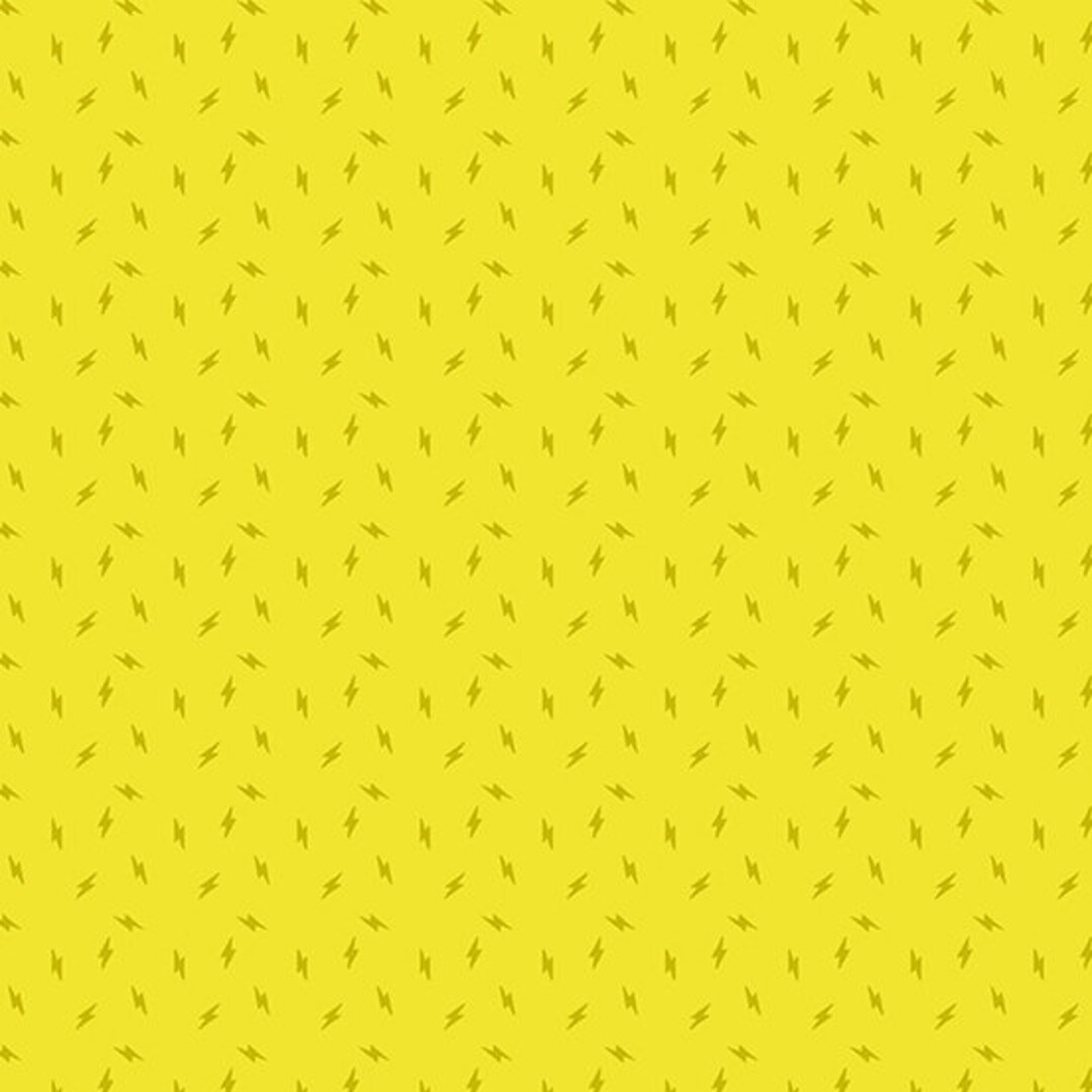 Atomic Neon Lime Lightning Bolt by Libs Elliott for Andover Fabrics - Etsy