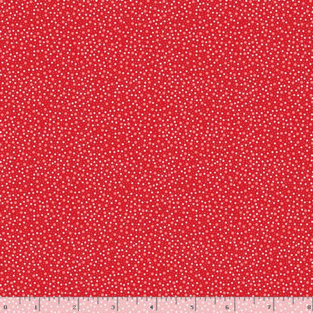 Aunt Grace Loves U Dots Red by Judie Rothermel for Marcus Fabrics - Etsy