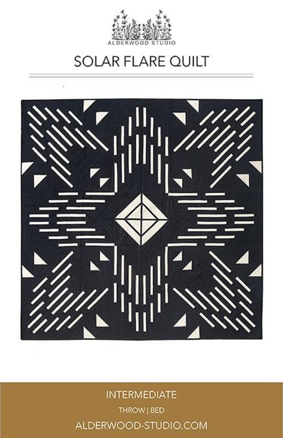 Solar Flare Quilt Pattern by Alderwood-studio - Etsy