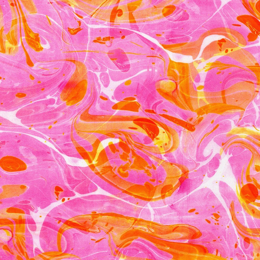 Color Wheel Marble Zinnia by Wishwell for Robert Kaufman - Etsy