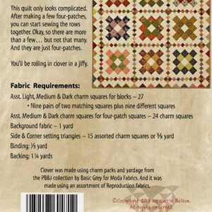 Clover Mini Quilt Pattern From Schnibbles by Miss Rosies Quilt Co. - Etsy