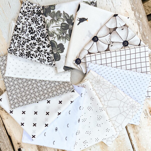 Low Volume Fabric Bundle - Etsy