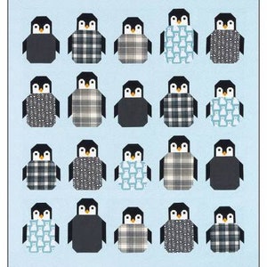 Penguin Party Quilt Pattern by Elizabeth Hartman - Etsy