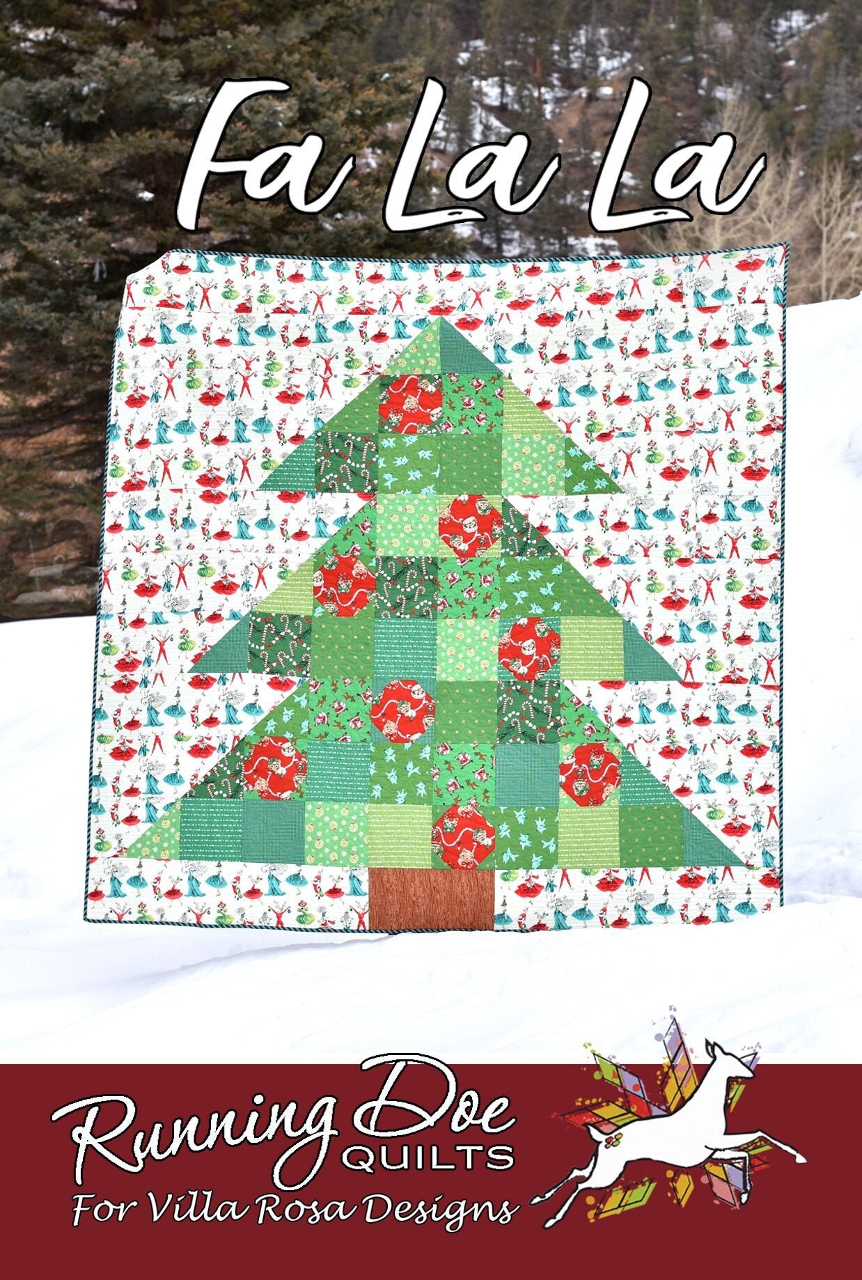 Fa La La Quilt Pattern Running Doe Quilts for Villa Rosa | Etsy