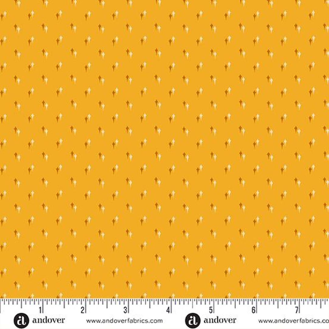 Indigo Cheddar II Kites Cheddar From Andover Fabrics - Etsy