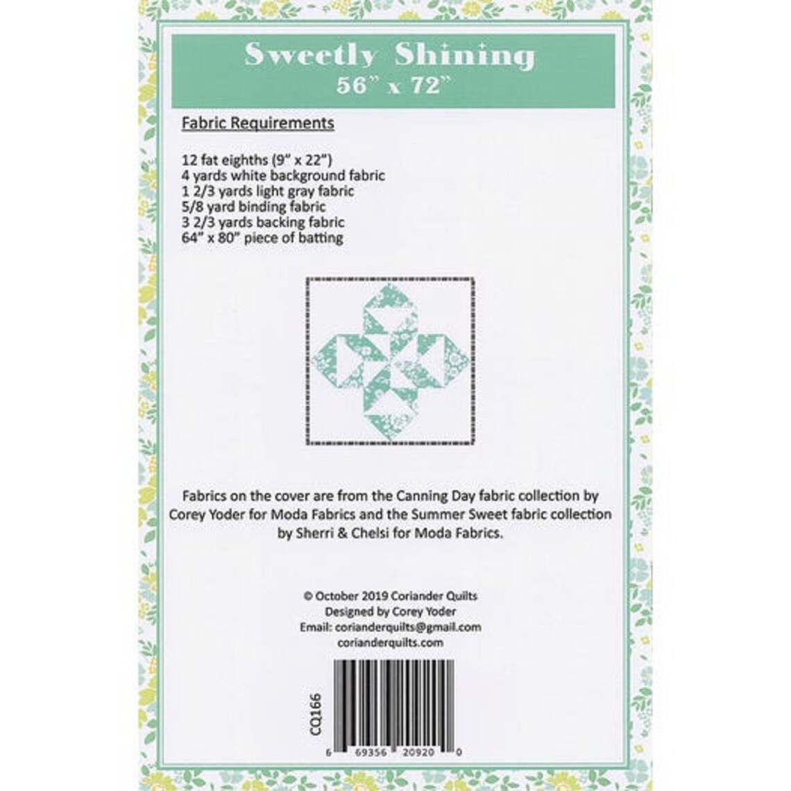 Sweetly Shining Quilt Pattern by Corey Yoder - Etsy
