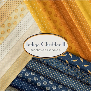Indigo Cheddar II Kites Indigo From Andover Fabrics END of BOLT - Etsy