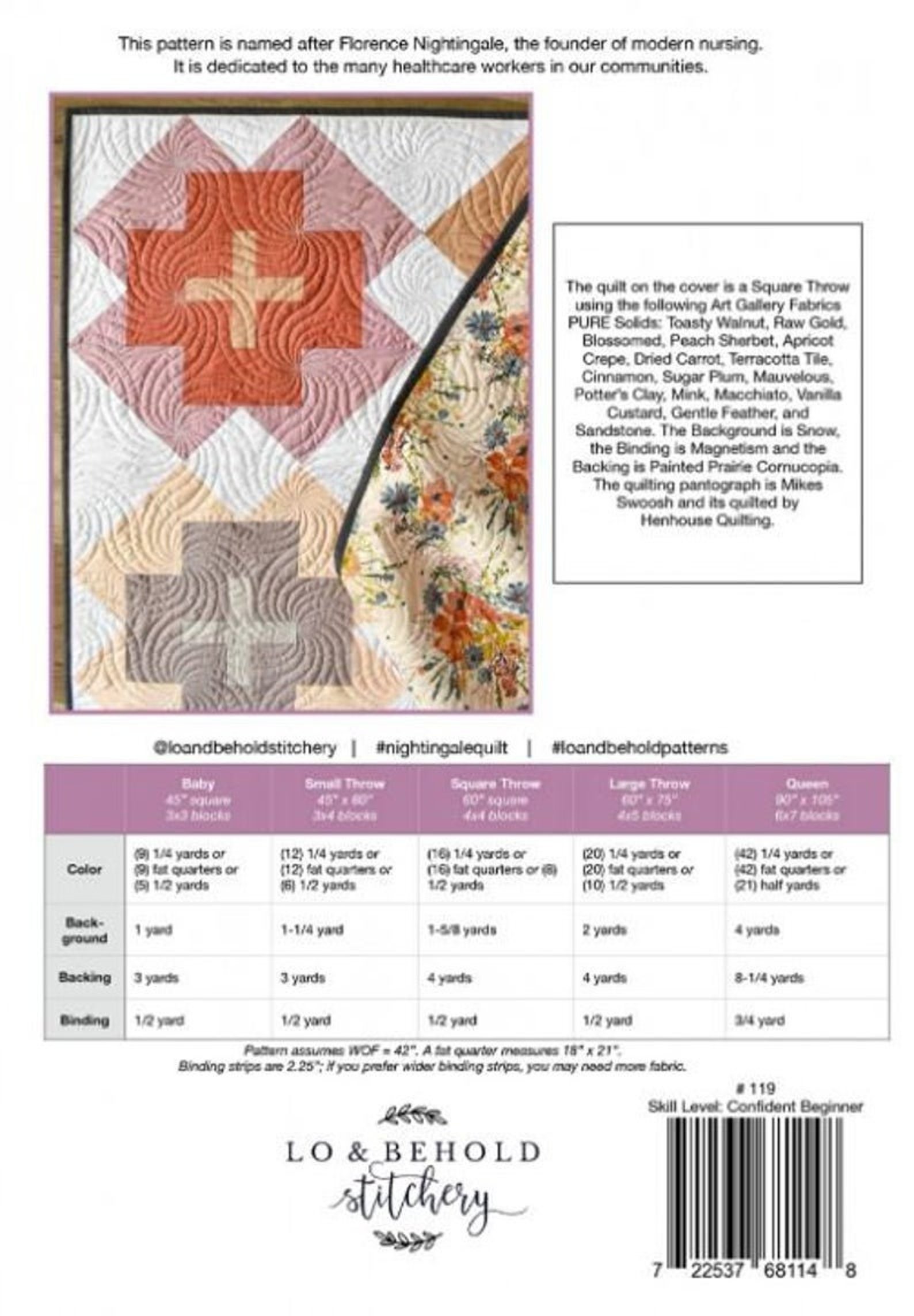 Nightingale Quilt Pattern by Lo & Behold Stitchery - Etsy