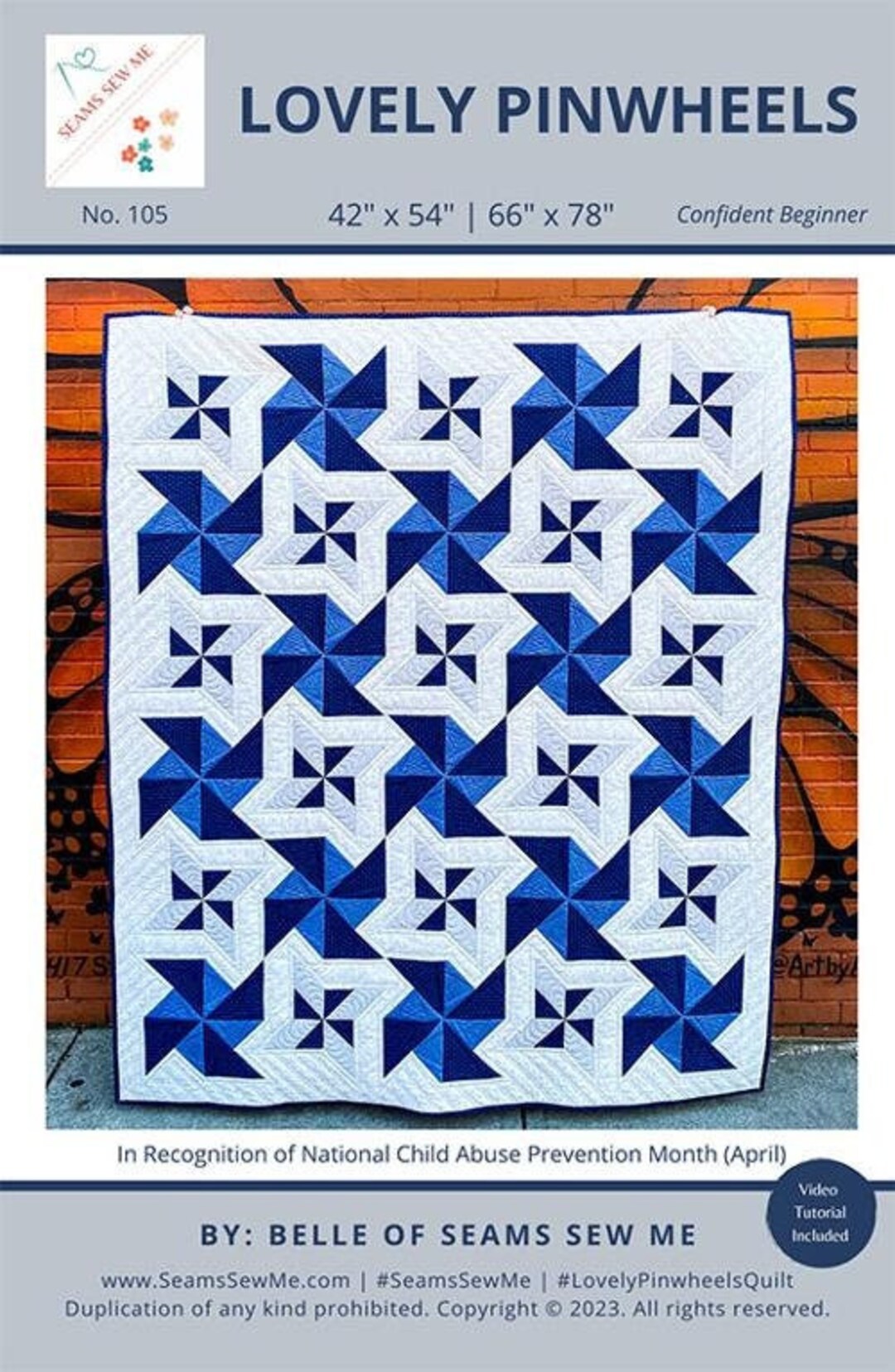 Lovely Pinwheels Quilt Pattern by Seams Sew Me - Etsy