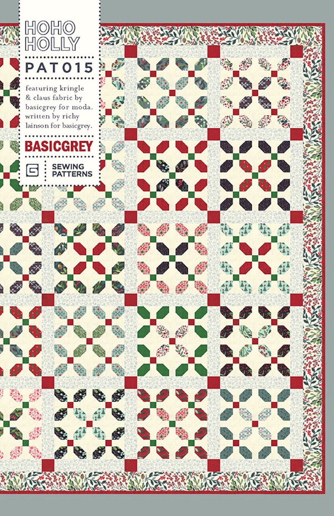Hoho Holly Quilt Pattern From Basic Grey - Etsy