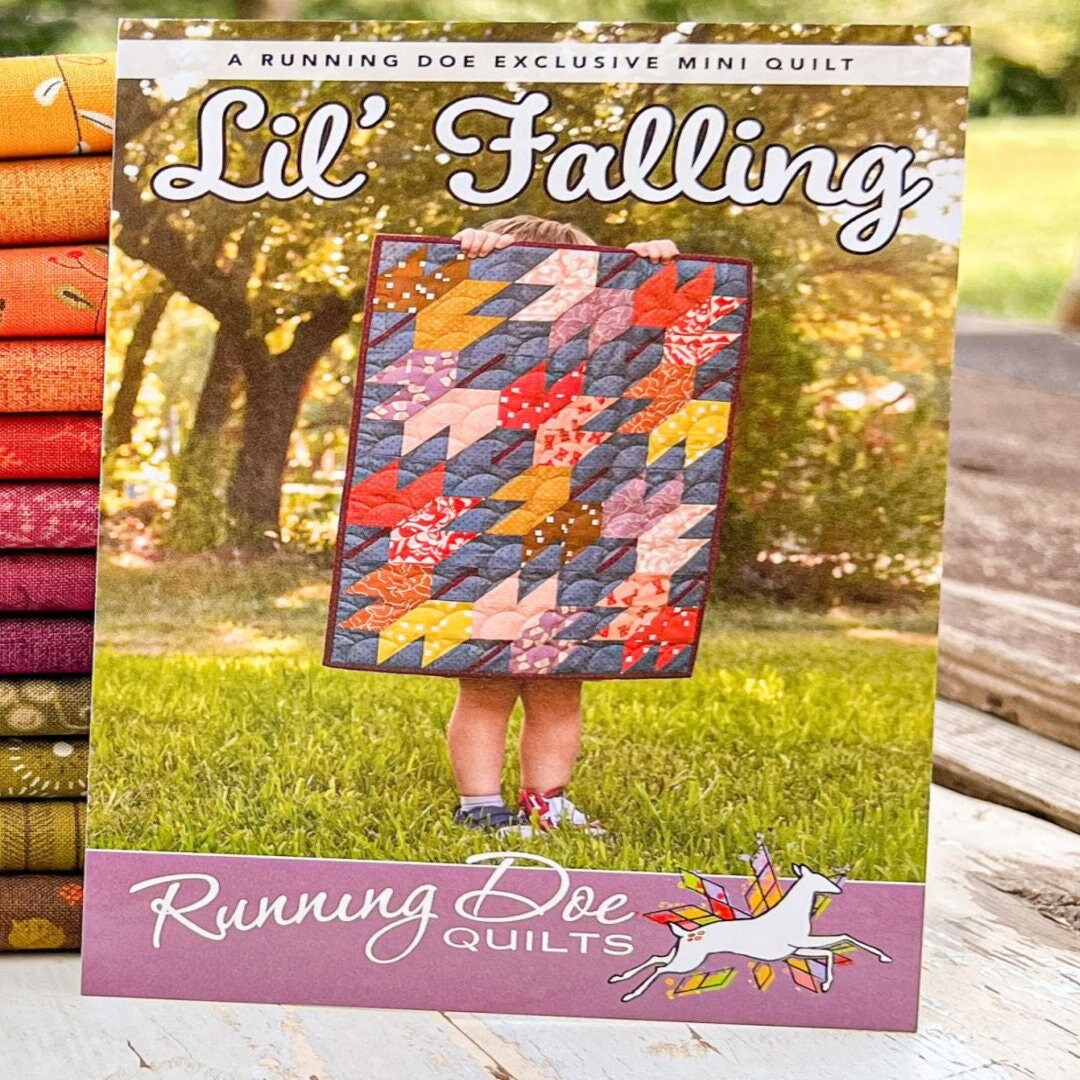 Lil' Falling Quilt Pattern by Running Doe Quilts for Villa Rosa Designs ...