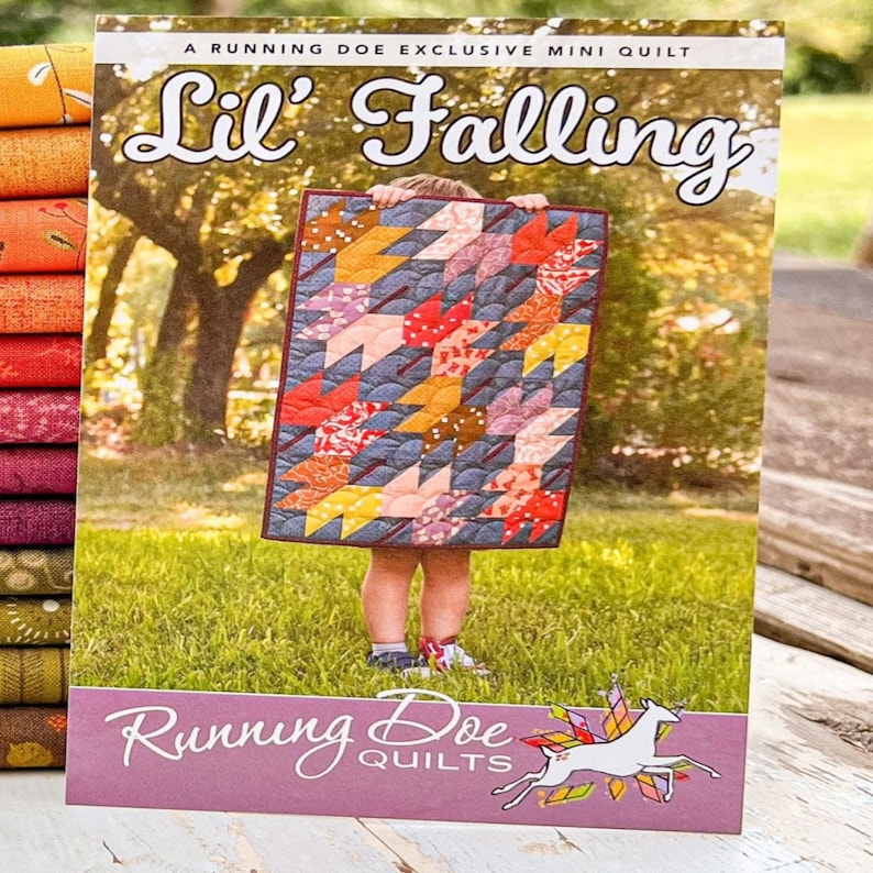 Lil' Falling Quilt Pattern by Running Doe Quilts for Villa - Etsy