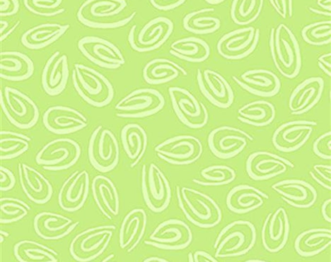 Swirls Medium Green by Susybee Basics From Clothworks - Etsy