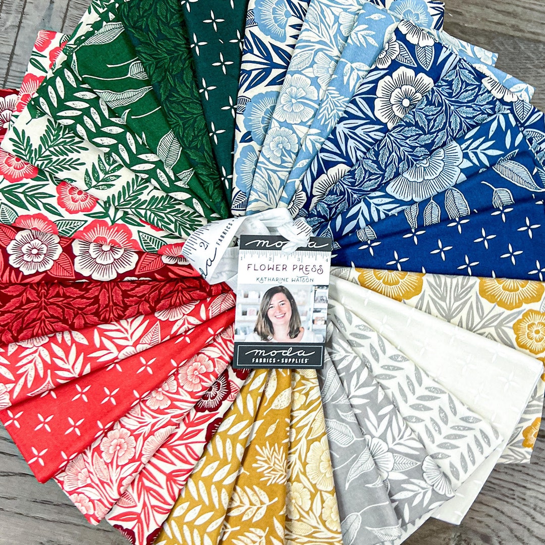 Flower Press Precuts By Katharine Watson For Moda Fabrics Etsy
