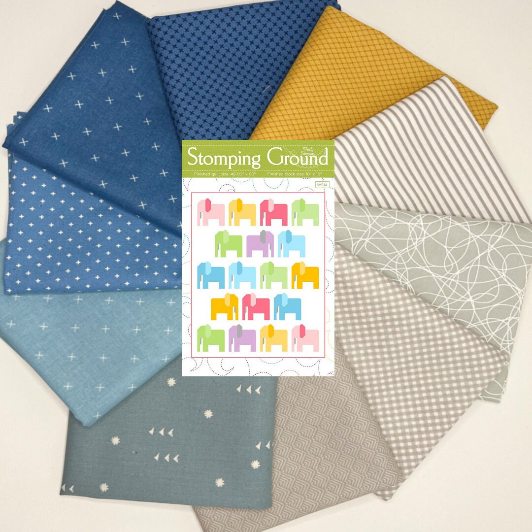 Fabric Craft Supplies & Tools Stomping Ground Quilt Kits Two Color ...