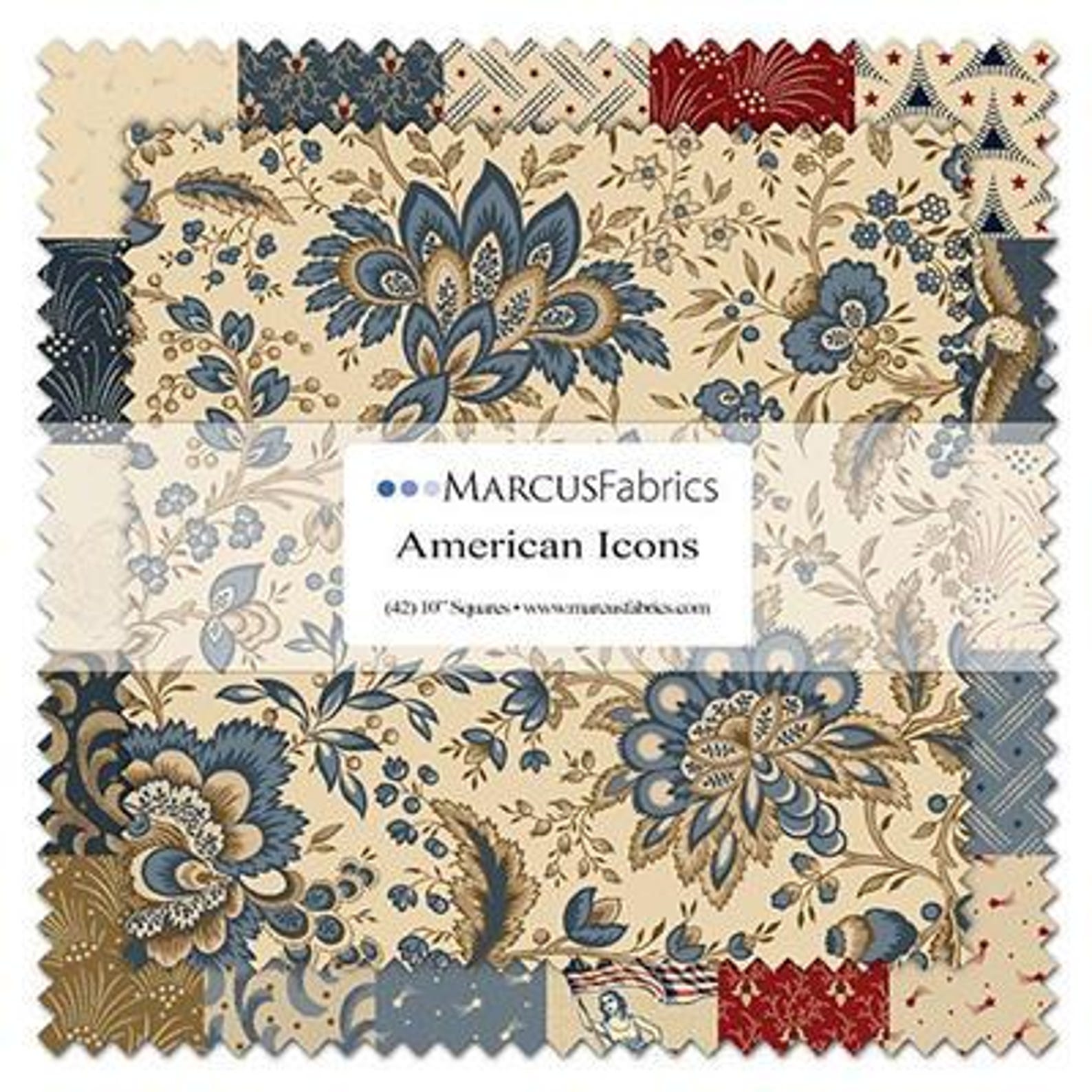 American Icons Jacobean Beige by Carrie Quinn From Marcus Fabrics - Etsy