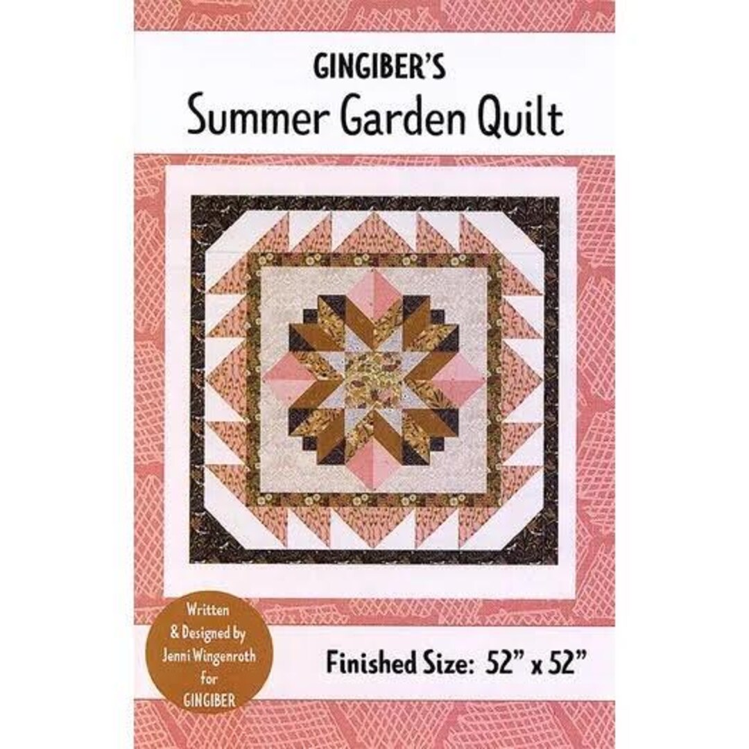 Summer Garden Quilt Pattern by Gingiber - Etsy