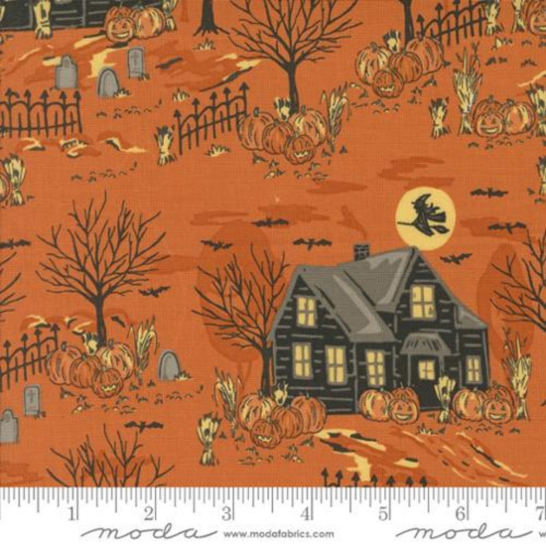 Home Sweet Haunt Haunted Forest Pumpkin by Stacy Iest Hsu for Moda ...