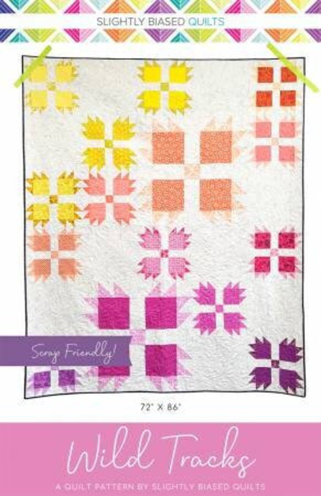 Wild Tracks Quilt Pattern by Slightly Biased Quilts - Etsy