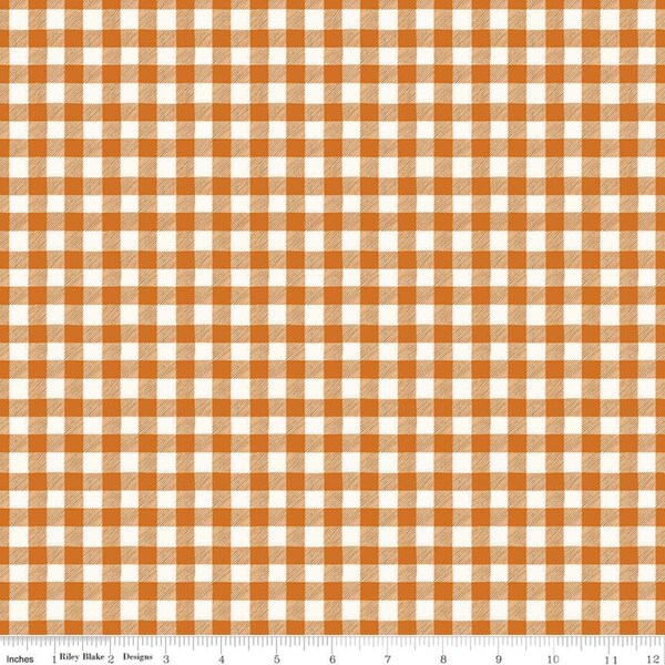 Gingham Orange - Etsy