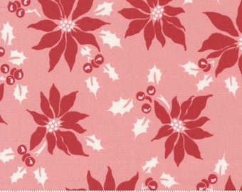 Holly Jolly Snow Poinsettia Large Floral Poinsettia Moda 31181 11 ...