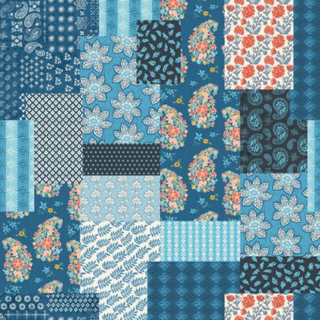 Cadence Patchwork Indigo by Crystal Manning for Moda Fabrics - Etsy
