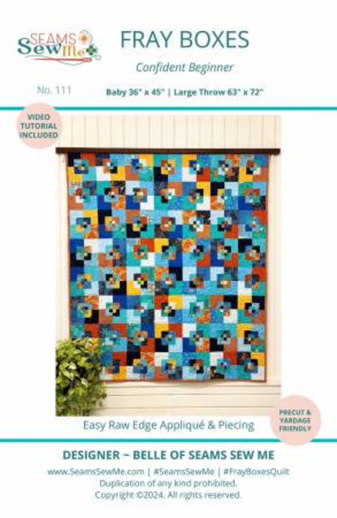 Fray Boxes Quilt Pattern by Seams Sew Me - Etsy