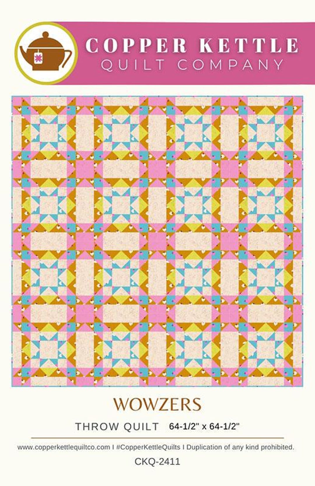 Wowzers Quilt Pattern by Copper Kettle Quilt Company - Etsy