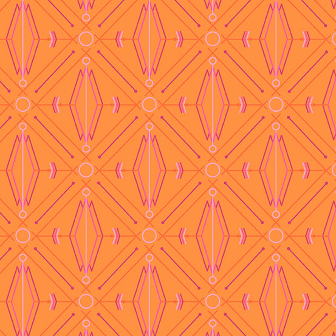 Deco Glo II Lotus Mango by Giucy Giuce for Andover Fabrics - Etsy