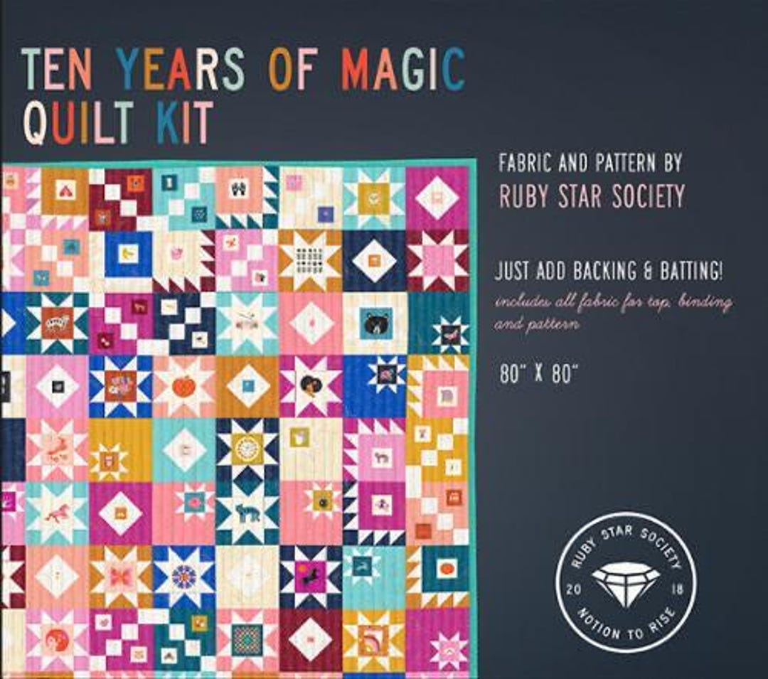 10 Years of Magic Boxed Quilt Kit by Ruby Star Society - Etsy