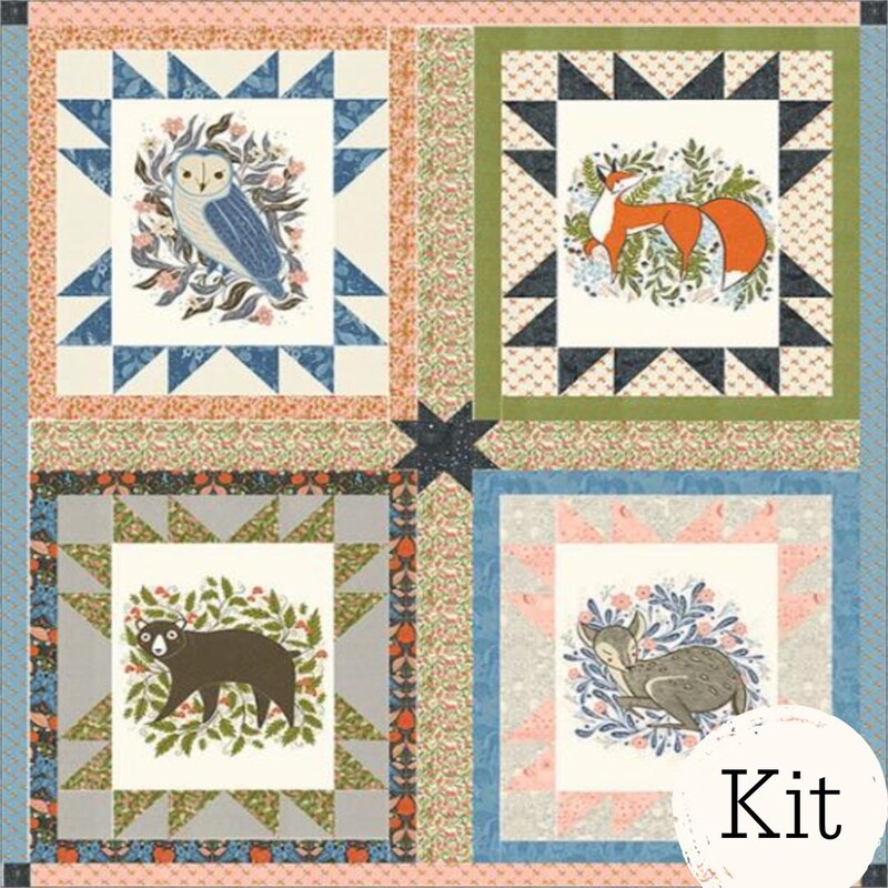 Woodland Quilt Kit - Etsy