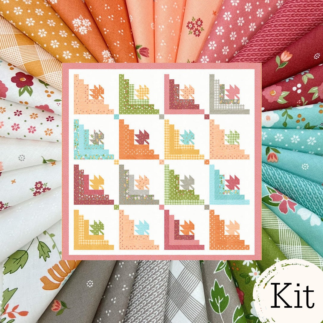 Fall at Home Quilt Kit Featuring Bountiful Blooms - Etsy