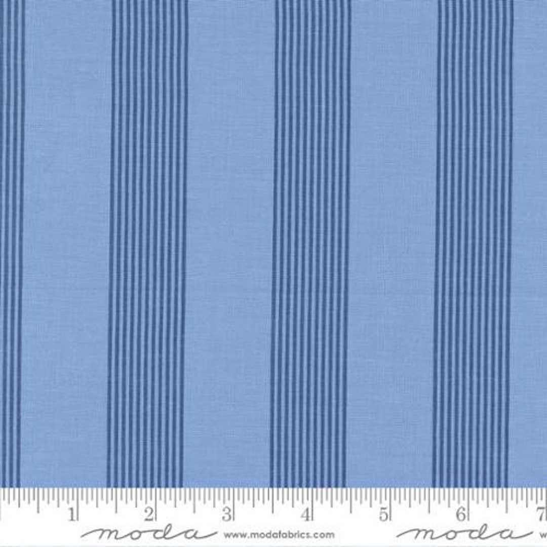 Sunrise Side Stripe Light Blue by Minick & Simpson for Moda Fabrics - Etsy
