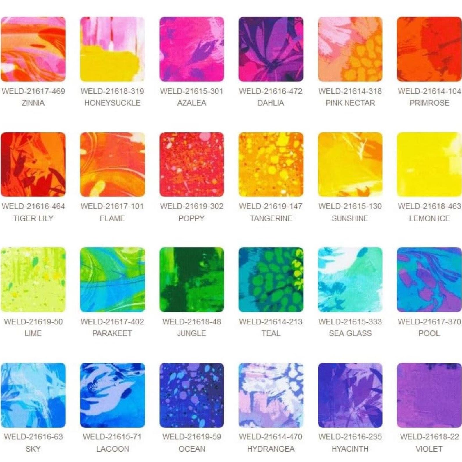 Color Wheel Marble Zinnia by Wishwell for Robert Kaufman- End of Bolt ...