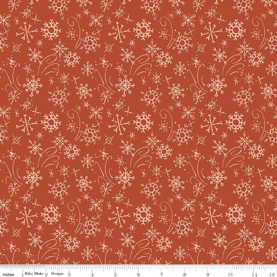 Santa's Tree Farm Snowflakes Rudolph by Lisa Audit for Riley Blake ...