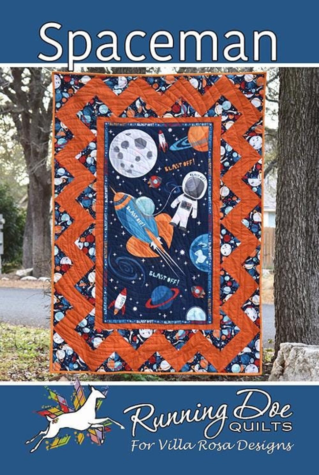 Spaceman Quilt Pattern by Villa Rosa Designs - Etsy