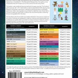 Sew Place Like Home- the Complete Quilt Project by Art East Quilting Co ...