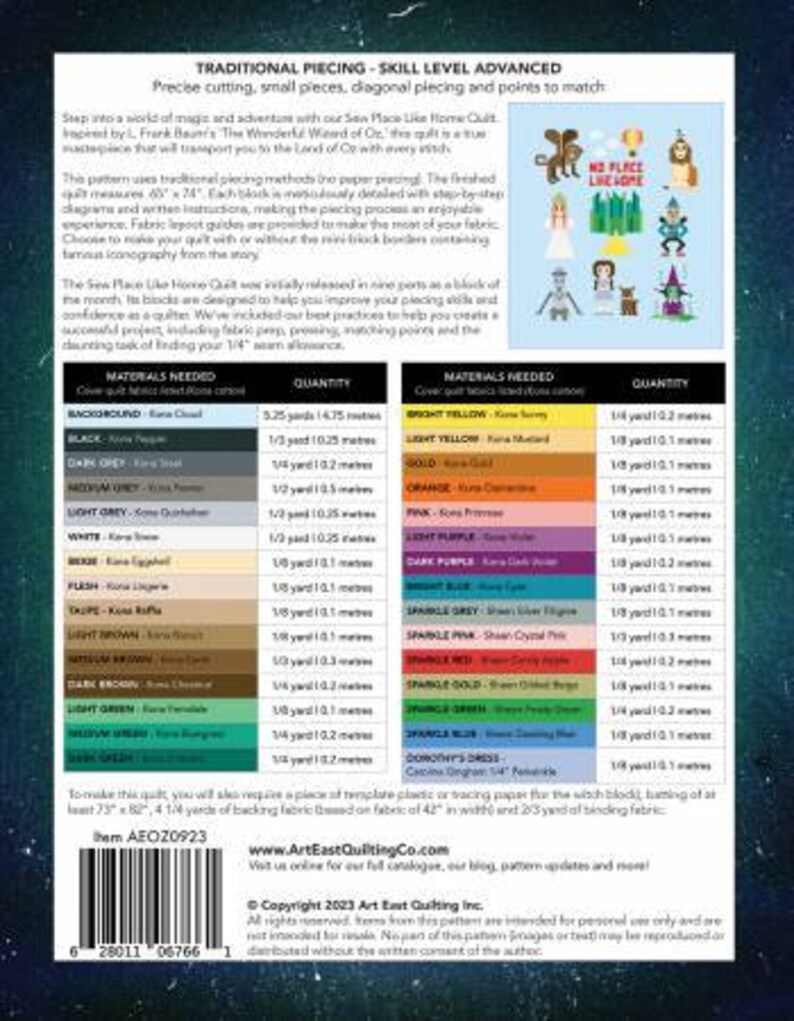 Sew Place Like Home- the Complete Quilt Project by Art East Quilting Co ...