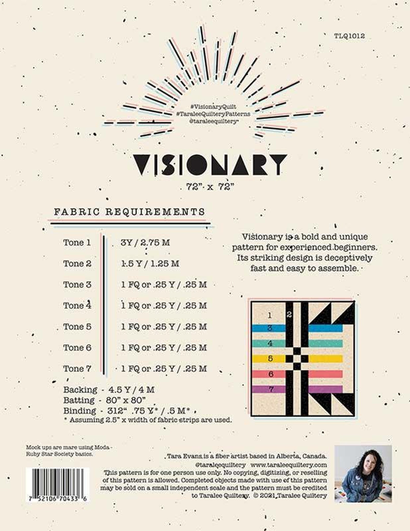 Visionary Quilt Pattern by Tara Lee Quiltery - Etsy