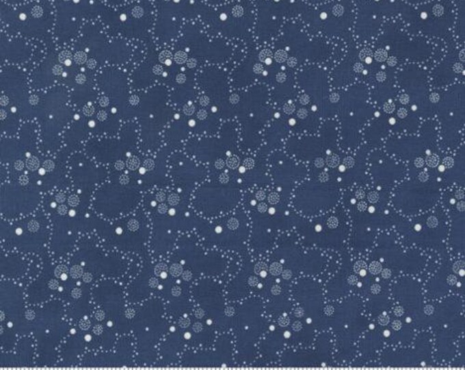 Sunrise Side Meandering Dot Navy by Minick & Simpson for Moda Fabrics ...