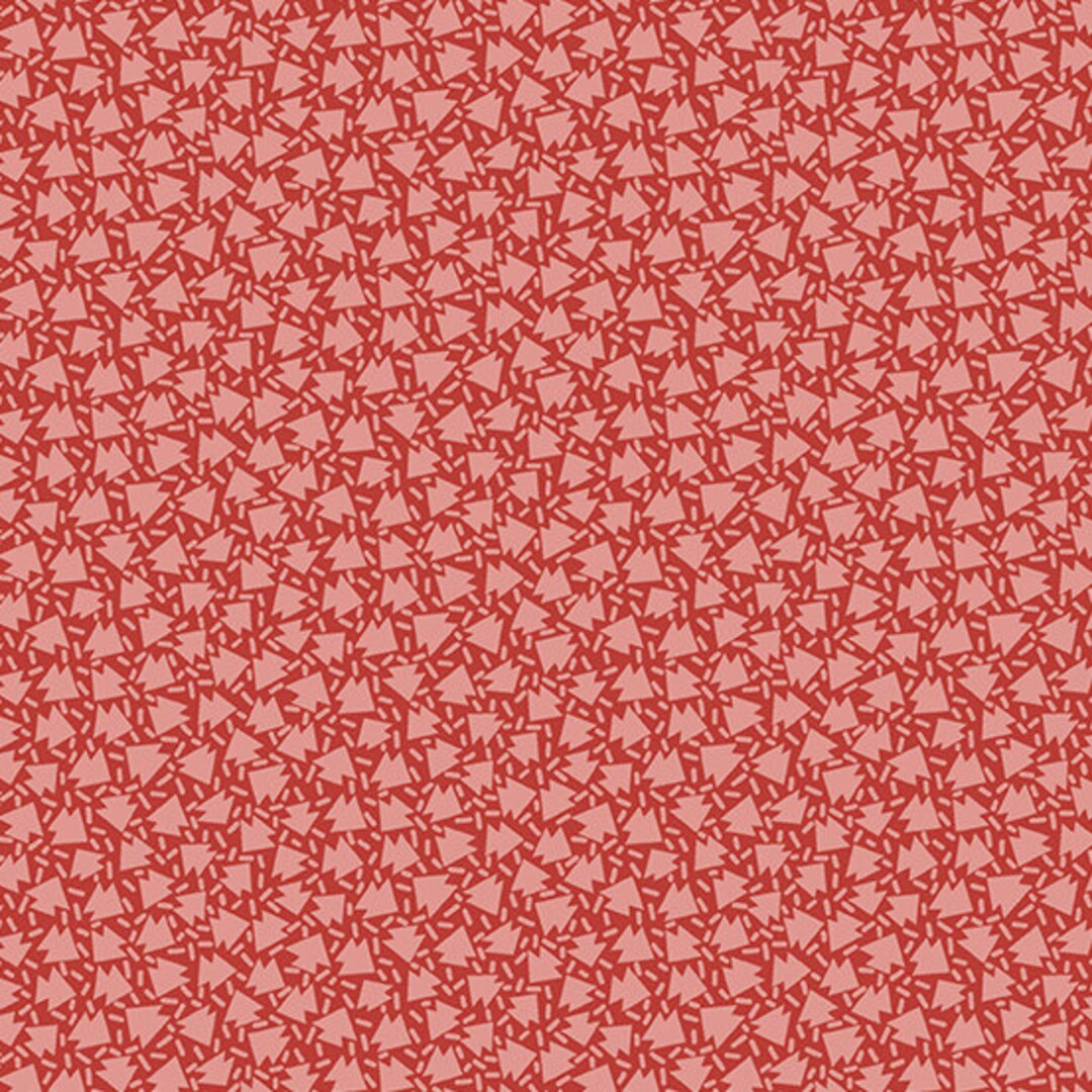 Retro Hoho Tree Sprinkles Red by Renee Nanneman for Andover Fabrics - Etsy